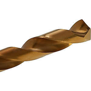 Chicago Latrobe 69870 2550 Series Cobalt Steel Jobber Length Drill Bit Set With Metal Case, TiN Coated, 135 Degree Split Point, Inch, 29-piece, 1/16" - 1/2" in 1/64" increments