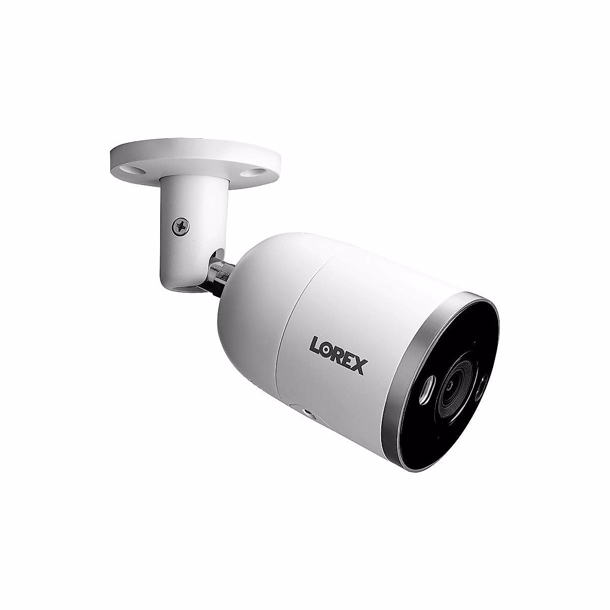 Lorex E892AB Indoor/Outdoor 4K Ultra HD Smart Deterrence IP Bullet Camera with Smart Motion Plus, 150ft NV, CNV, 2.8mm, IP67, Camera Only, White (Renewed)