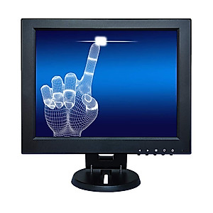 iChawk 12.1" inch Touchscreen Monitor 800x600 4:3 Positive Screen USB VGA Plastic Outer Housing Portable Four-Wire Resistive Touch LCD Screen Monitor for PC Display, Industrial Equipment W121PT-271R