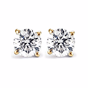 1/3ct diamond studs 14k Yellow gold
