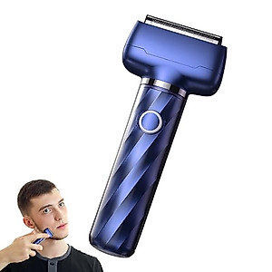 Mini Foil Shaver, Waterproof Mini Electric Shaver, USB Rechargeable Mini Foil Razor, 6.77x3.58x2.09 Inches Portable Mini Shaver, 220g Pocket Foil Razor, Fast Charging Foil Razor for Men Travel