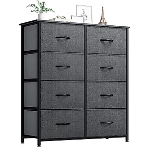 YITAHOME Dresser for Bedroom, Fabric Dresser with 8 Drawers,Tall Dresser,Chest of Drawers for Closet