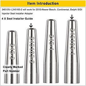 GM245 Fuel Injector Seals Tools Compatible with GM Subaru Replace to #EN-49245, EN-51105 and #18683AA000