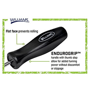 Williams 8-Piece Endurogrip Multi-Size Screwdriver Set, Keystone Slots Hex Bolster & Phillips, Comfort Grip Prevents Slippage, Extra Strength Steel Chrome Blades