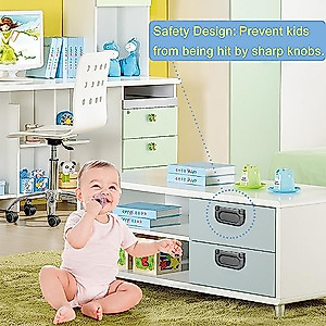 YourGift 6 Pack Self Adhesive Cabinet knobs, Self Adhesive Cabinet knobs, Stick Dresser Knobs, Aluminum Alloy Drawer Handles, Drawer Pulls