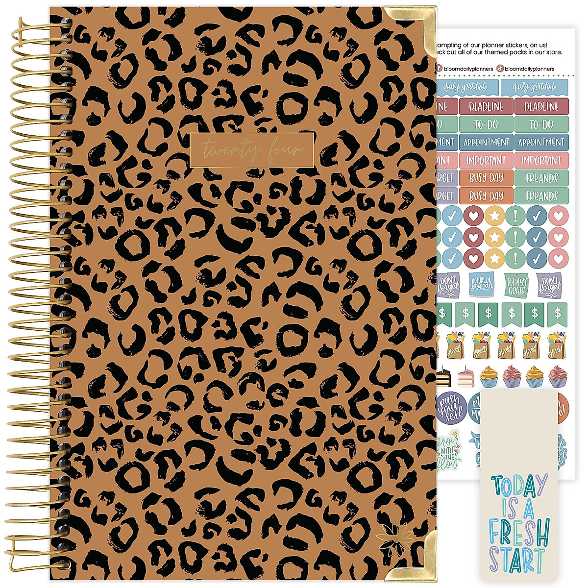 HARDCOVER bloom daily planners 2024 (8.5" x 11") Calendar Year Day Planner (January 2024 - December 2024) - Passion/Goal Organizer - Monthly & Weekly Inspirational Agenda Book - Dreams In Bloom