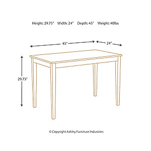 Signature Design by Ashley Kimonte Rectangular Dining Room Table, Black