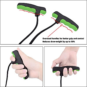 NIKA ARCHERY Crossbow Cocking Device Double Handle Crossbows Rope Cocker Aid Cocking String Tool