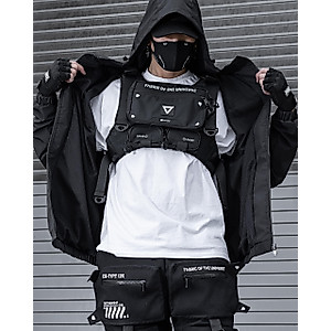 Fabric of the Universe Techwear Fashion Utility Chest Rig Backpack (CP-001 Chest Bag)