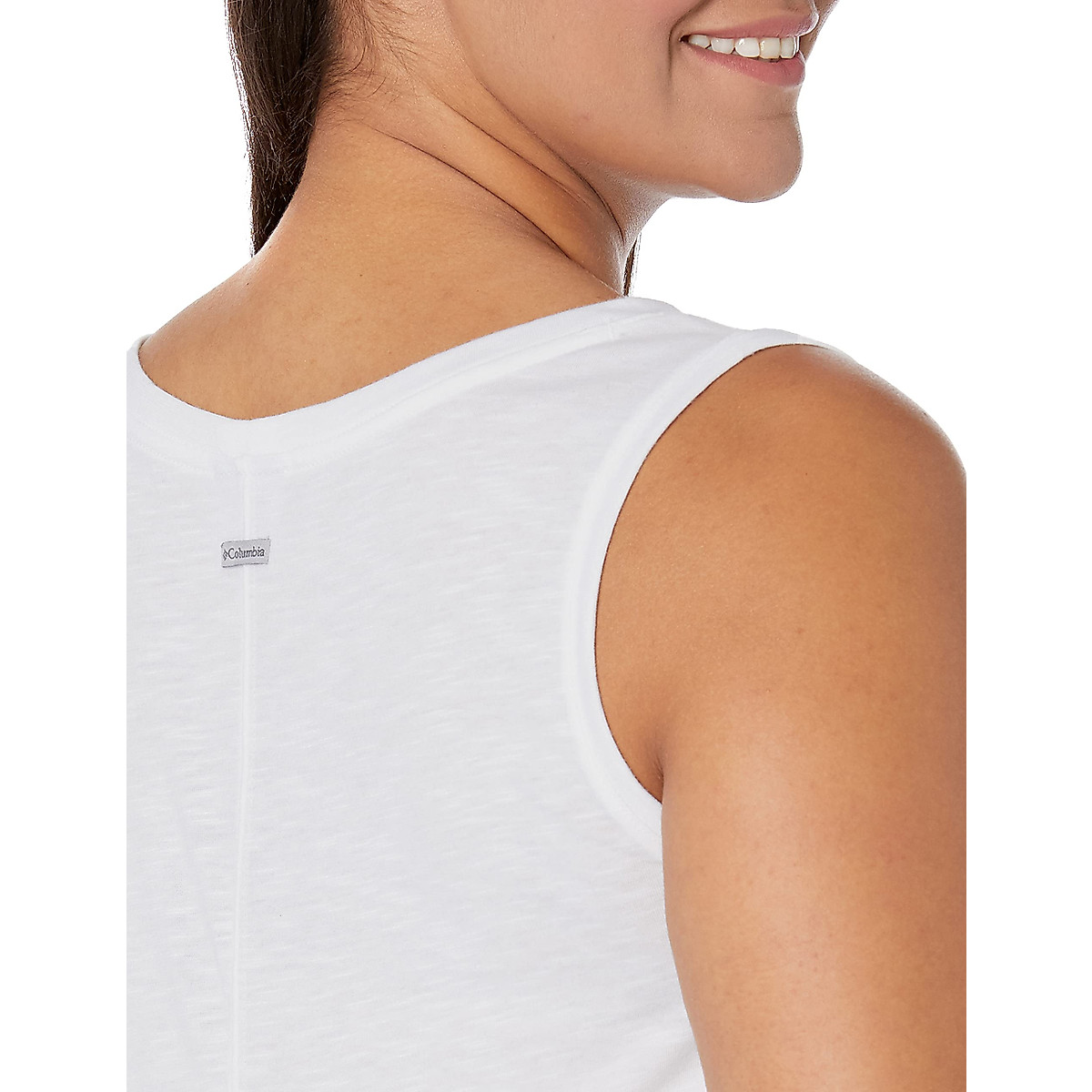 Columbia Women’s Cades Cape Tank Top, Moisture Wicking, Comfort Stretch, White, XX-Large