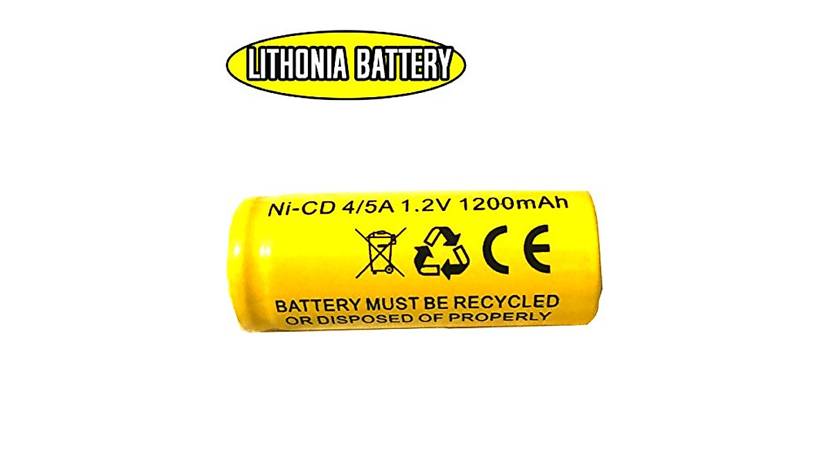 Ni-Cd 1.2V 1200mAh Battery for Emergency Lights - 3 Pack