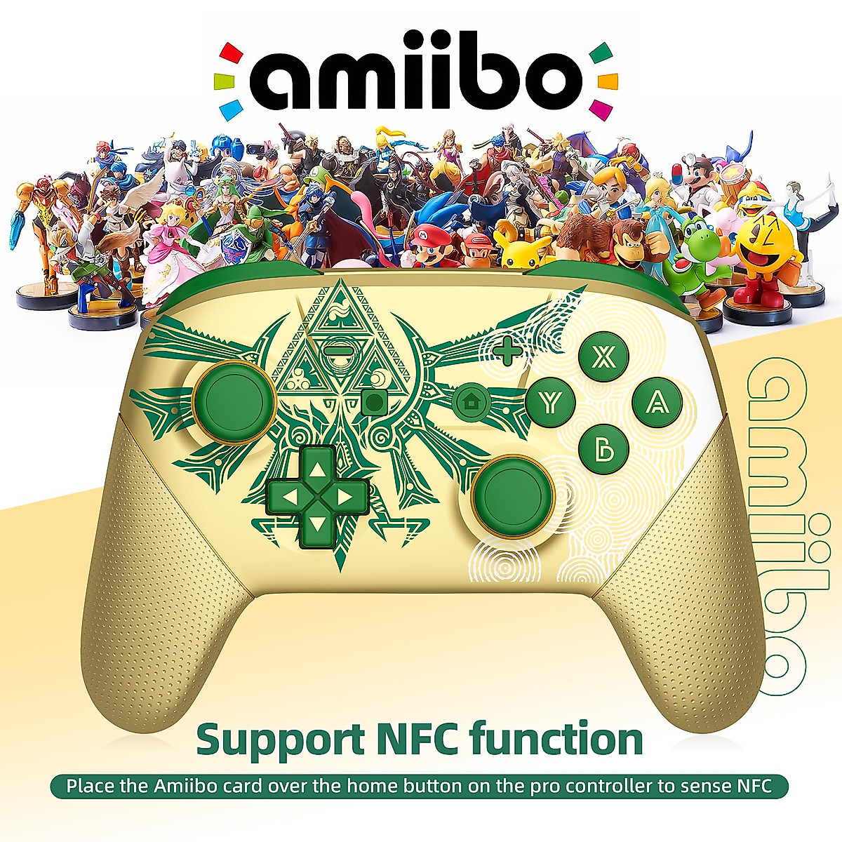 Switch Pro Controller, Wireless Switch Controllers with Carrying Storage Case, Upgraded Gamepad Switch Remote Replacement for Switch Controller Support NFC/Dual Vibration/Screenshot/Wake-up Function