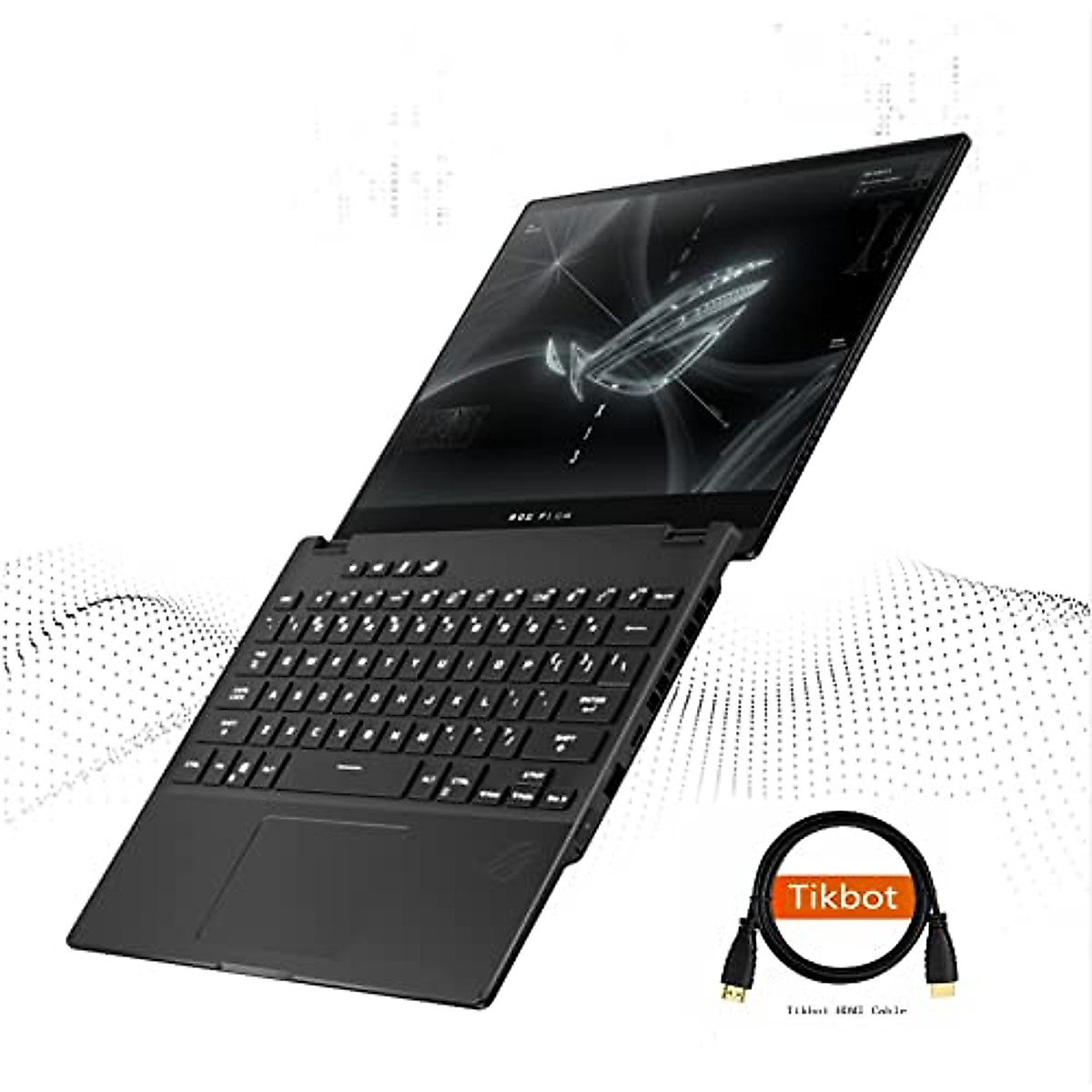 ASUS ROG Flow X13 13.4" 16:10 2-in-1 Touch Light & Thin Gaming Laptop, 8-Core Ryzen 9 5900HS, Wide UXGA (1920x1200) 120Hz IPS, RTX 3050 Ti, WiFi 6, RGB Backlit KB, 16GB RAM, 1TB SSD, w/USB Cable