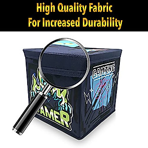 NINOSTAR Gamers Loot Drop Storage Glowing Box 14'' x 14'' x 14'' Perfect for Gaming, Parties, Birthdays…