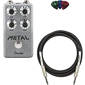 Fender Hammertone Metal Bundle with Instrument Cable and Picks