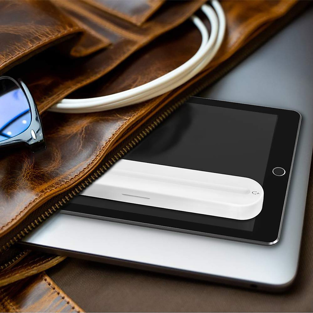 AHASTYLE Compact Carrying Case Holder for Apple Pencil Pro, Apple Pencil (USB-C), Apple Pencil 1st / 2nd Generation Hard Storage Box [Apple Pencil and Accessories not Include] for iPad Pen (White)