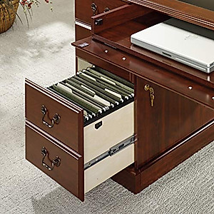 Sauder Heritage Hill Executive Desk, Classic Cherry Finish