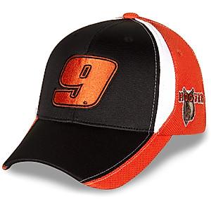 Checkered Flag Sports Chase Elliott 2022#9 Hooters NASCAR Large Number Performance Orange Hat
