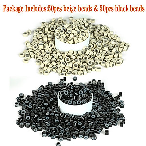 YUDAOHAIR Synthetic Feather Hair Extensions for Women 16 Inch Hairpieces With100pcs Silicone Micro link Beads And 2 Crochet Hooks Hair Feathers with Tools Kit (16'', 12 feather mix colors)