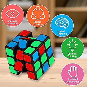 Mini Cube 20 Pack Magic Cube, Puzzle Party Favors for Kids Party Puzzle Game Toys Classroom Rewards & School Prize for Students, Stress Relief Toys Goody Bag Filler Birthday Gift