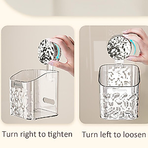 Cenbini Fuxeti Suction Cup Shelf, Light Luxury Style Punch-Free Storage Rack, Androf Acrylic Transparent Shower Storage (Transparent Color, Small:98 * 98 * 108mm/3.86 * 3.86 * 4.25in)