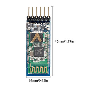 5PCS HC-05 Wireless Bluetooth Receiver RF Serial Transceiver Module Master Slave Integrated Bluetooth Module 6 Pin Wireless Serial Port Communication BT Module