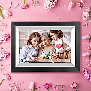 FRAMEO 10.1 Inch Smart WiFi Digital Photo Frame 1280x800 IPS LCD Touch Screen, Auto-Rotate Portrait and Landscape, Built in 16GB Memory, Share Moments Instantly via Frameo App from Anywhere