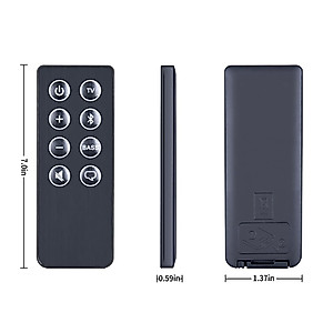 PZL Replacement Remote Control fit for Bose TV Speaker Solo Soundbar Series II Sound System 838309-1100 410376 740928-1120 431974 418775 845194 Solo 5 10 15 Series II TV