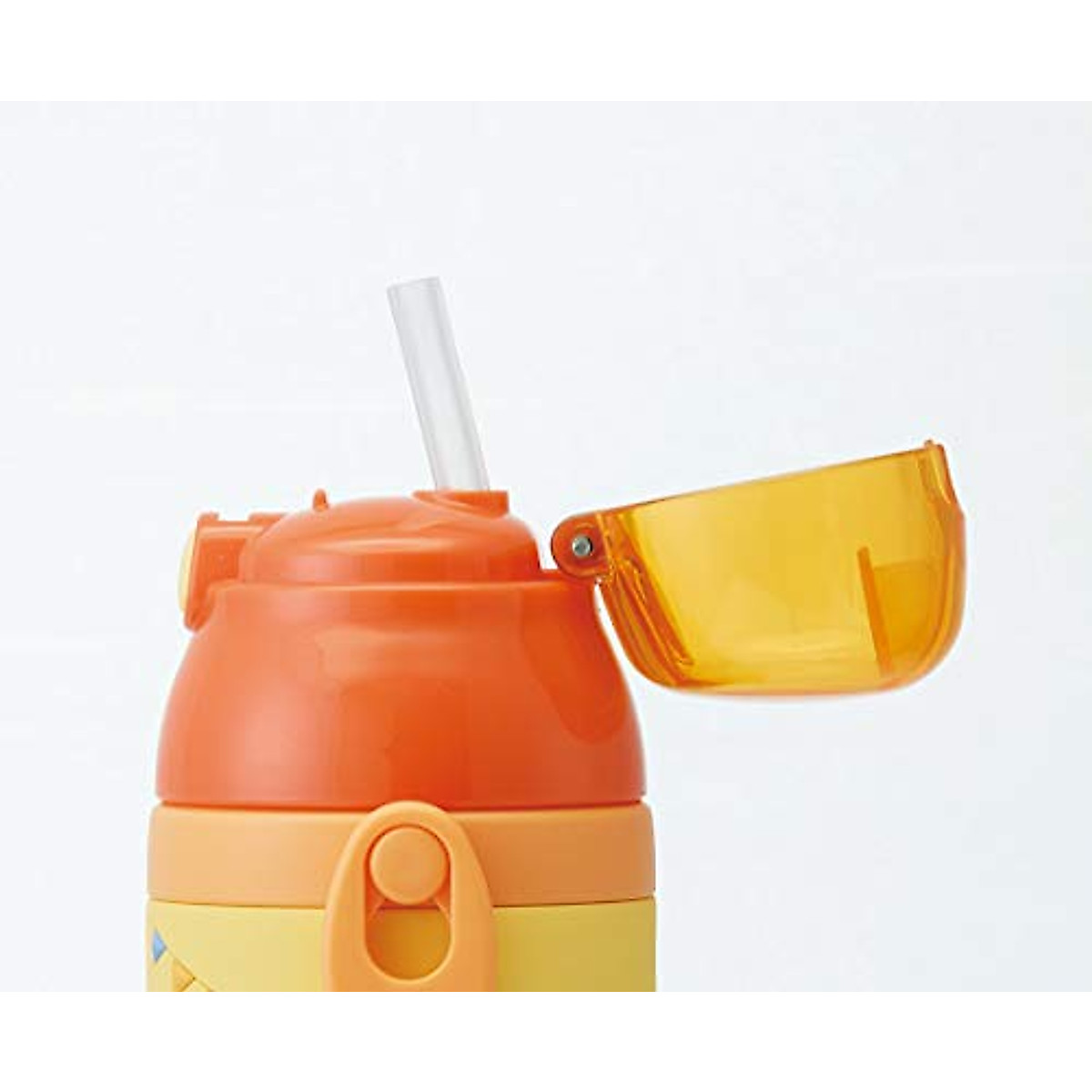 Skater SSPV4 Stainless Steel Children's Water Bottle, 12.8 fl oz (380 ml), Straw Drinking, 3D, Winnie the Pooh, Disney