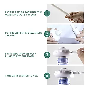 Mini Portable Humidifier for Car,Personal USB Powered Bedroom Quiet Humidifier with Container Diversity and Auto Shut Off,Ultrasonic Cool Mist Humidifier Plants, Car, Office, Hotel White