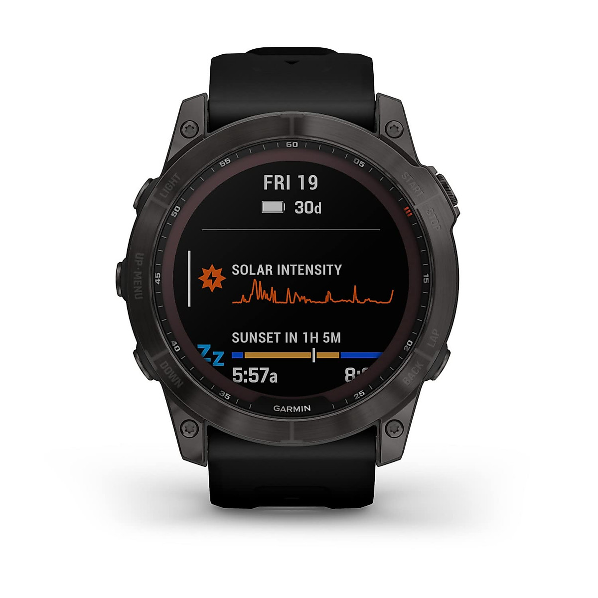 Garmin Fenix 7X Sapphire Solar GPS Smartwatch (Carbon Gray) Bundle with Primula Hamilton 12-Ounce Double Wall Stainless Steel Tumbler Bundle (2 Items)