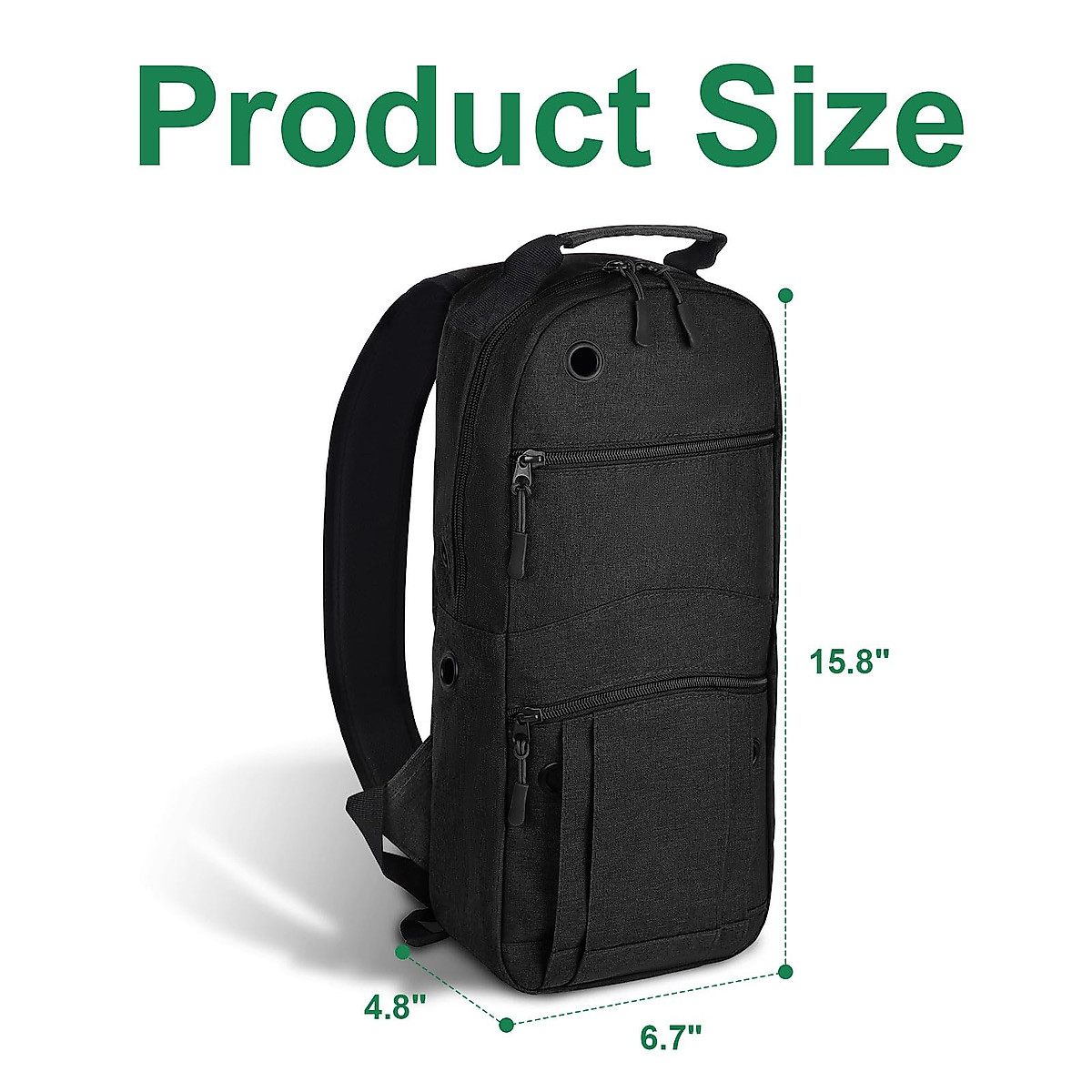 APDTEK Portable Oxygen Tank Backpack for Size M2, B/M6, C/M9, ML6, A/M4, M7, Comfortable Medical Oxygen Cylinder Backpack Bag with Durable Straps for Travel - Not Suitable for Size D (Black)