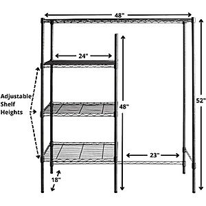 DormCo Suprima Adjustable Shelving - The Shelf Supreme - Black