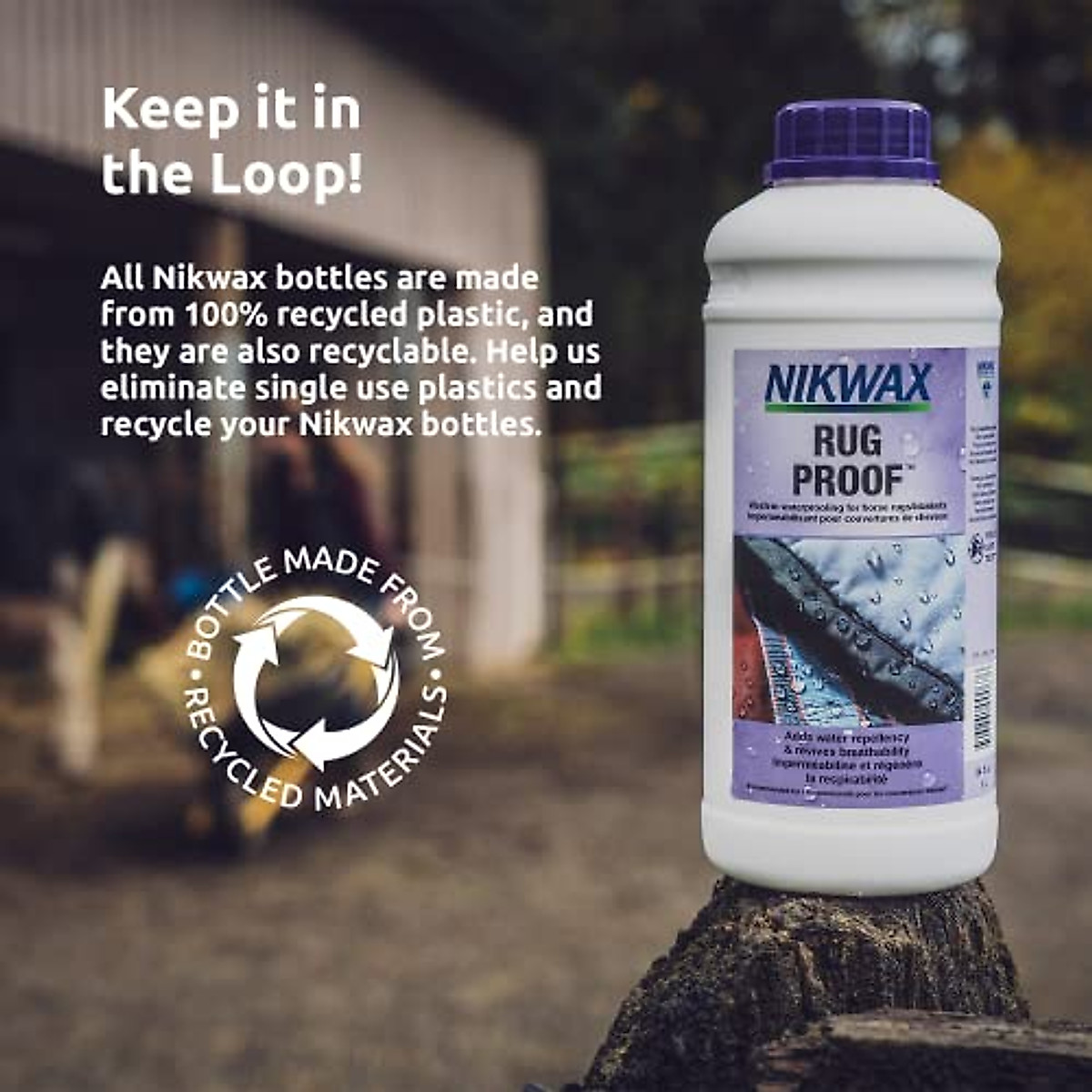 Nikwax Rug Proof Waterproofing, 33.8 fl. oz.