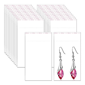 Clear Self Adhesive Cellophane Bags 2x3" Self Stick Cello Baggies 200pcs OPP Poly Glassine Bags 2mil for Seeds Battery Coins Beads Earrings Clip Broken Diamond