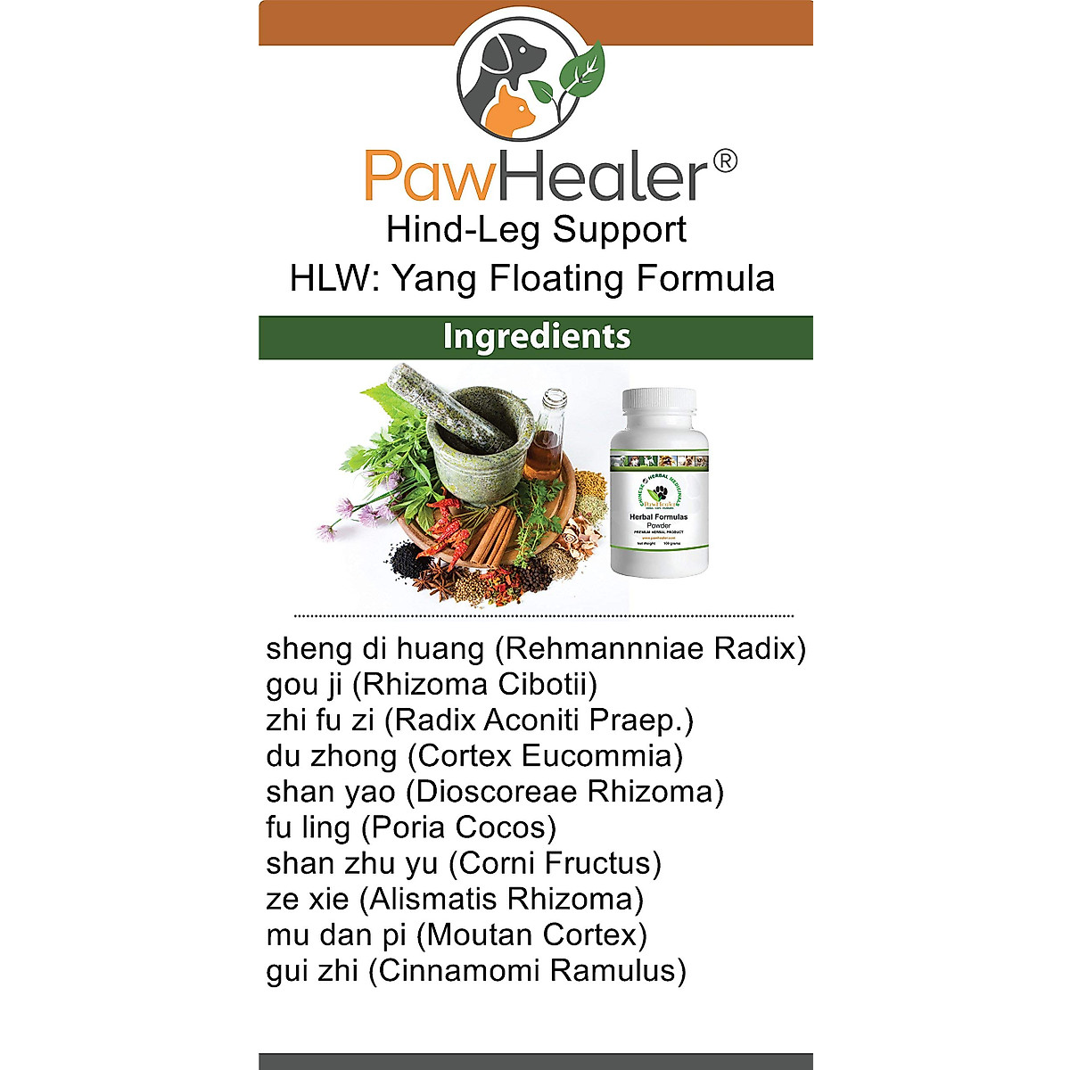 Hind Leg Weakness: Yang Floating - Legs Buckle - 100 Grams-Herbal Powder-Dogs
