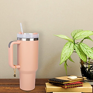 2Pcs Letter J Charms Accessories for Stanley Simple Modern Cup Name id Plate Initial Letter Handle Personalized Charm For Stanley Tumbler Water Cup Handle Identification Letter Charm White Black