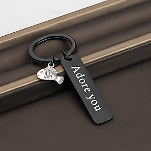 ENSIANTH Movie Inspired Gift Adore You TV Show Fans Gift Friendship Jewelry Couple Keychain