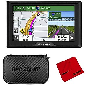 Garmin Drive 52 5" GPS Navigator and 7" EVA Case Bundle (2019 Model)