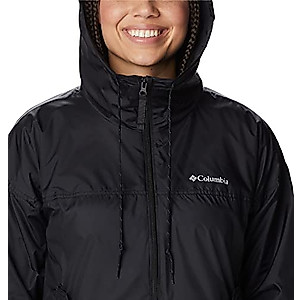 Columbia Women's Flash Challenger Lined Windbreaker, Black, Small