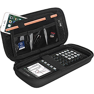 ProCase Hard EVA Case for Texas Instruments Ti-84 Plus CE Bundle with Portfolio Business Padfolio Folder with Zipper