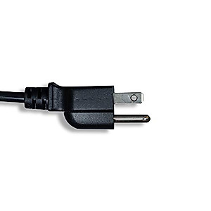 Cablelera Power Cord Extension and Splitter, NEMA 5-15P to NEMA 5-15R x 2, 16 AWG, 13A, 125V (ZWACPQAG-14) Black