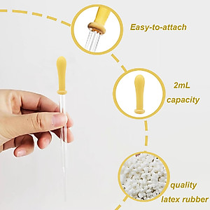 Latex Dropper Bulbs for Labs Pipet - 2 ml (Pack of 100)