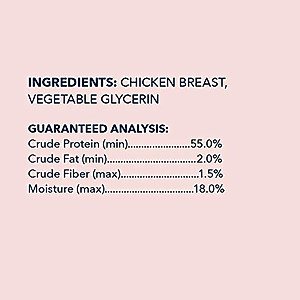 Amazon Brand – Wag Chewy Whole Muscle American Jerky Dog Treats – Chicken (1 lb), Grain Free