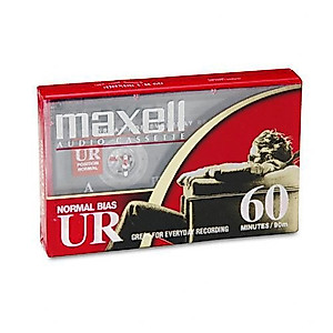 Maxell UR-60 Audio Cassette- Box of 10