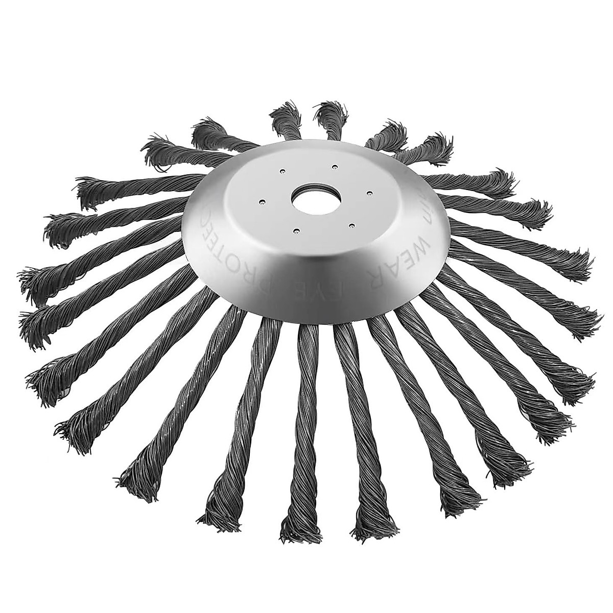 NeJesZoe 10 inch Unbreakable Steel Wire Weed Brush Cutter Trimmer Head,Lightweight Wired Trimmer Blade for Weed Trimmer,Wired Weed Trimmer Attachments Head (Adapters not Included)