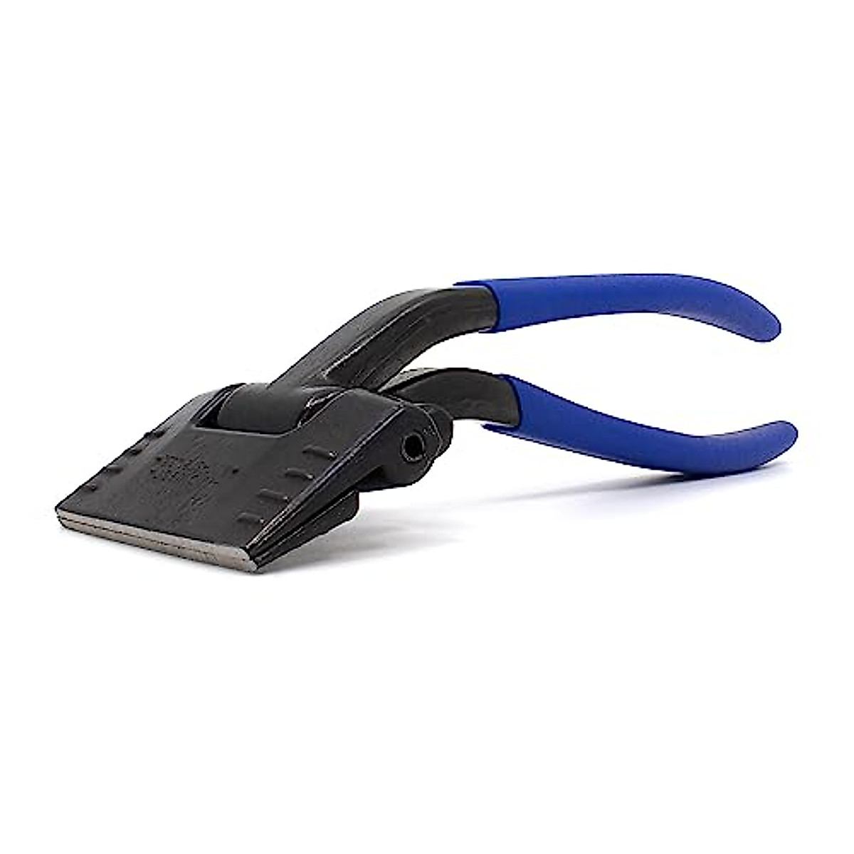 Midwest Tool & Cutlery Seamer Tong - 3 Inch Offset Sheet Metal Bender with Forged Blades & KUSH'N-POWER Comfort Grip Handle - MWT-ST2, Light Blue Handle Grip