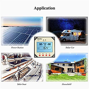 EPEVER Meter MT-1 Remote with LCD Display for Solar Charge Controller EPIPDB-COM Series 10A/20A Dual Battery Solar Panel Charging System
