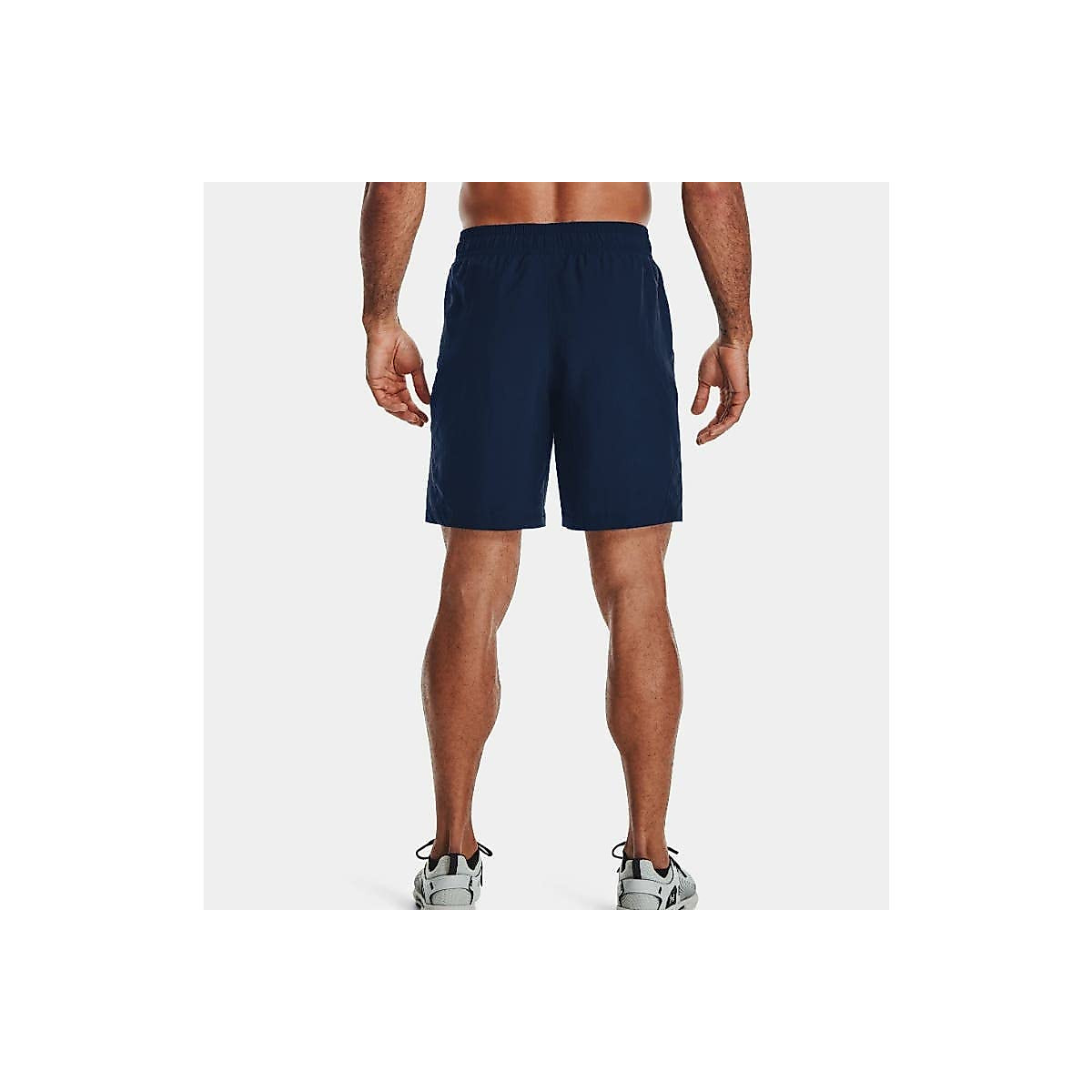 Under Armour Woven Graphic Wordmark Shorts, Academy Blue (408)/White, Medium
