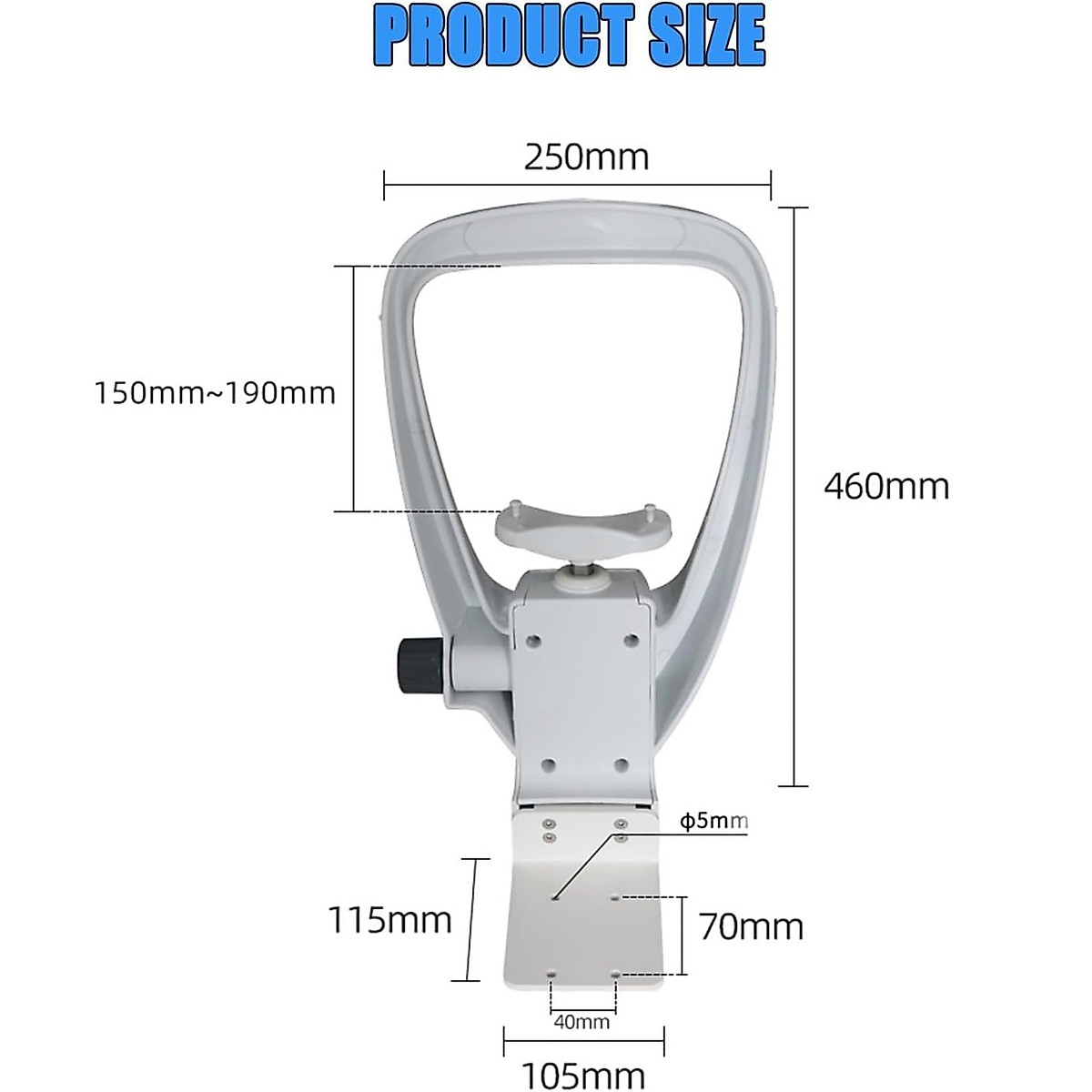 CFDZCP Optometry Lifting Chin Bracket Optometry Accessories for Glasses, Optometry Lifting Chin Bracket with Height Adjustment Knob，Durable and Rust-Proof Material, for Optical Shops